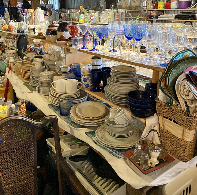 Mismatched china paradise where dinner party dreams begin. These dishes have served countless meals and are ready for an encore performance at your table.