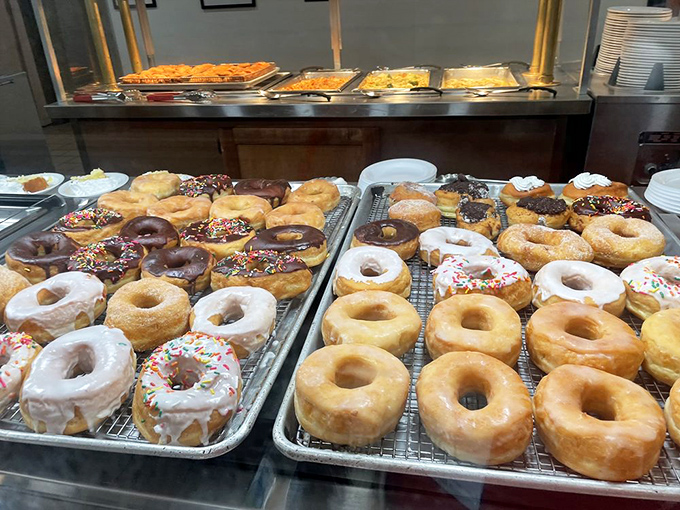 Donut heaven exists in Pennsylvania, where sprinkles, glazes, and chocolate frosting compete for your affection like eager puppies.