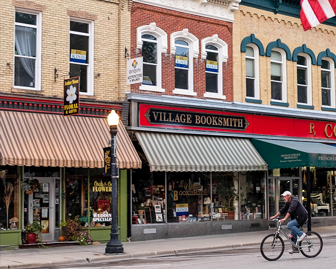 Baraboo's downtown storefronts&mdash;including the charming Village Booksmith&mdash;invite leisurely exploration on foot or by bicycle, no rushing allowed.
