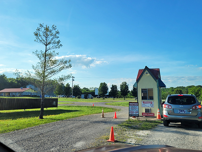 The charming entrance booth welcomes visitors to an experience that feels increasingly precious in our digital age&mdash;authentic, communal, and delightfully analog.