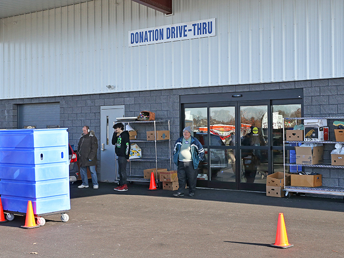 The donation drive-thru &ndash; where yesterday's impulse buys become tomorrow's treasures in the great circle of stuff that defines American consumerism.
