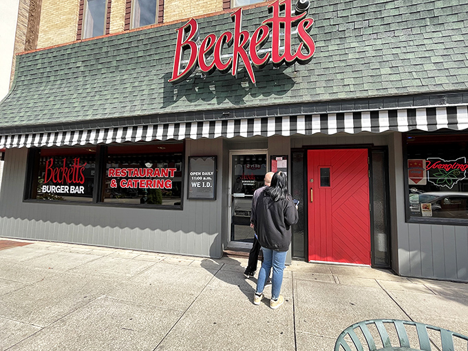 That red door isn't just an entrance&mdash;it's a portal to flavor that college students and locals alike have discovered.
