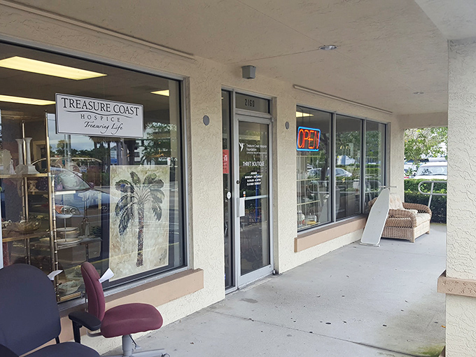 The welcoming entrance promises treasures within, like the retail version of that unassuming restaurant that serves the best meal in town.