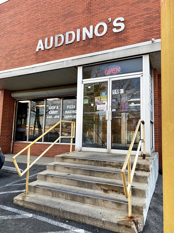 The entrance beckons with its no-nonsense steps and railings&mdash;a gateway to carbohydrate paradise that thousands have happily crossed.