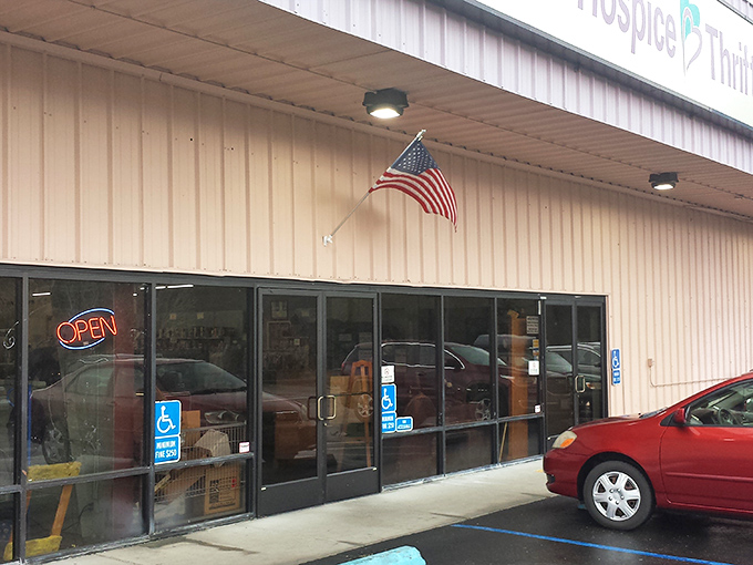 Through these doors lies retail therapy that won't require actual therapy to pay for.