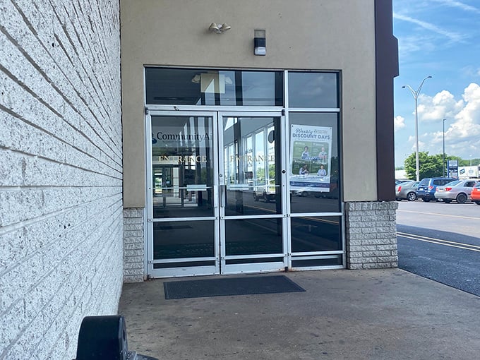 The entrance to bargain paradise&mdash;where your wallet enters full and leaves full, but somehow your car trunk doesn't.