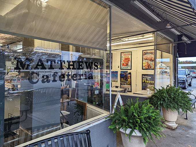 Through these windows lies a world where food trends come and go, but Matthews' commitment to Southern classics remains steadfast and true.