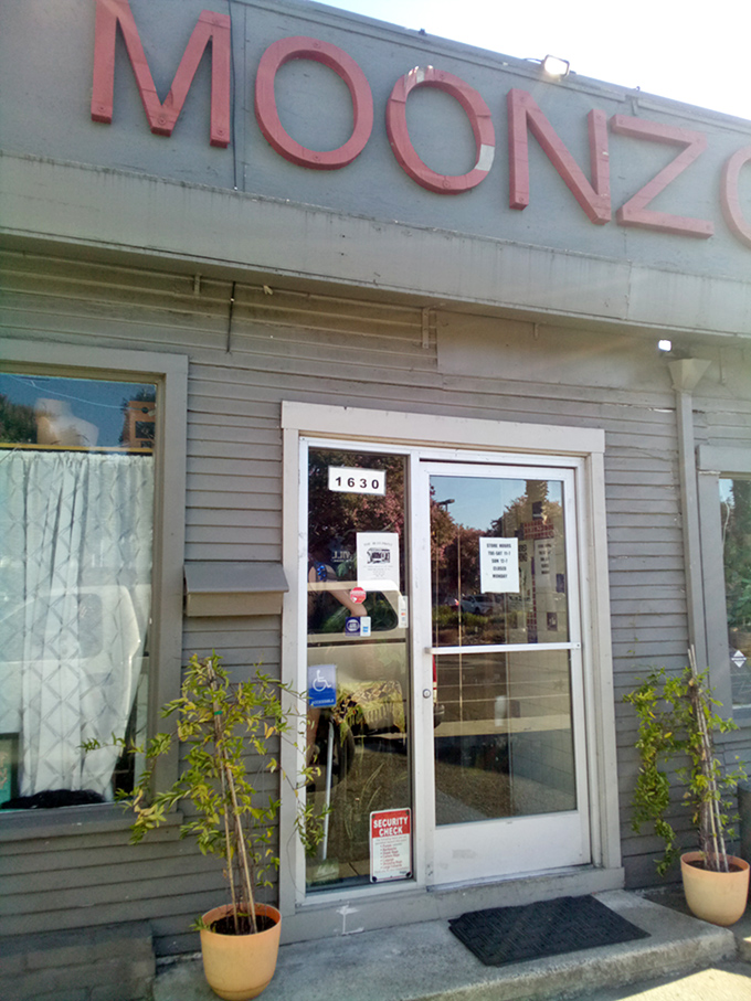 The entrance beckons like a portal to fashion's past &ndash; no DeLorean required for this time travel.