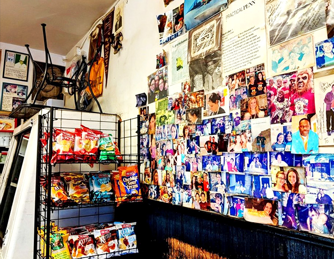 Community cornerstone captured in photos. The wall of memories shows how this deli has been woven into the fabric of Philadelphia life.