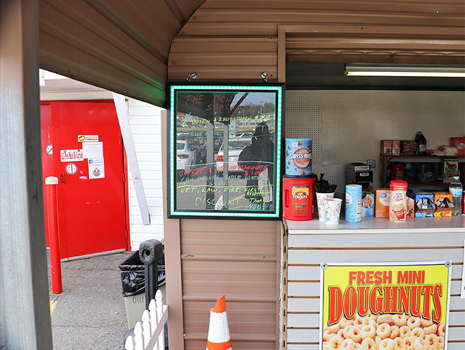 This mini-donut stand proves that sometimes the most delicious treasures at the flea market aren't the antiques.