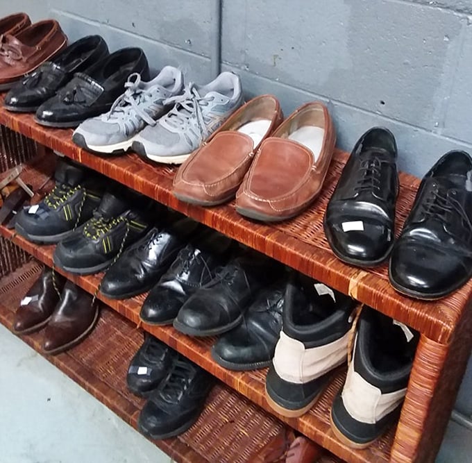 Quality footwear finds new life on these shelves, proving that great shoes don't always need to be box-fresh to make a stellar impression.