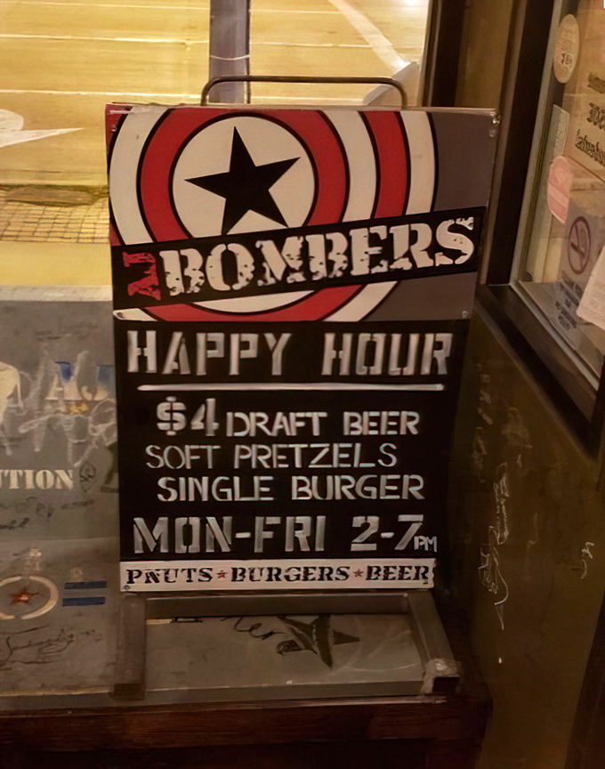 Happy Hour specials that make your wallet as happy as your stomach. The $4 draft beer alone is worth planning your day around.