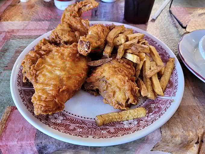 Fried chicken that doesn't need a Nashville or Korean prefix to be extraordinary&mdash;just decades of perfecting a classic American art form.