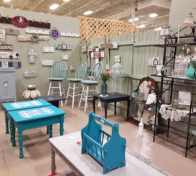 Coastal cottage chic in turquoise perfection. These painted pieces don't just furnish a room&mdash;they transport it to a breezy seaside retreat without the sand in your shoes.