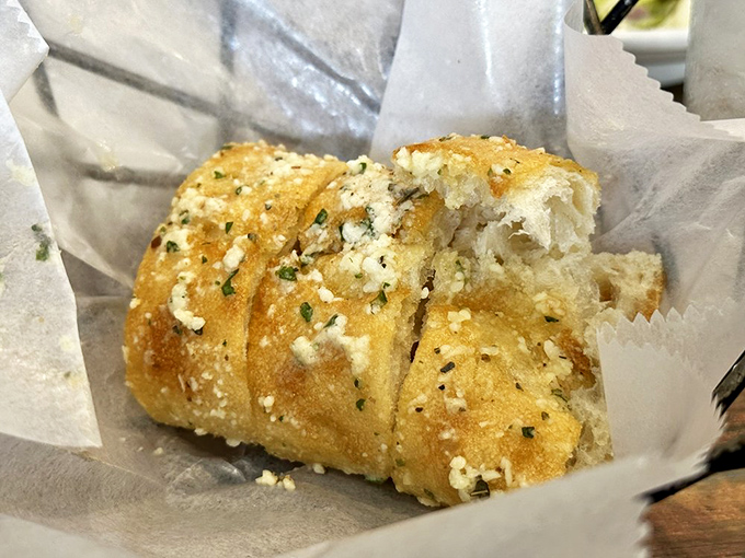 Garlic bread so aromatic it practically announces dinner is served before you even take a bite.