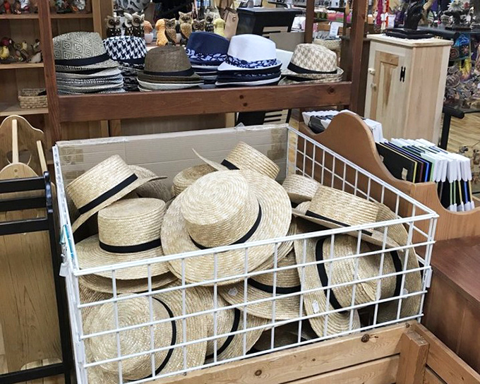 Straw hats ready for authentic Amish country exploration &ndash; because sometimes you need the complete Pennsylvania Dutch experience.