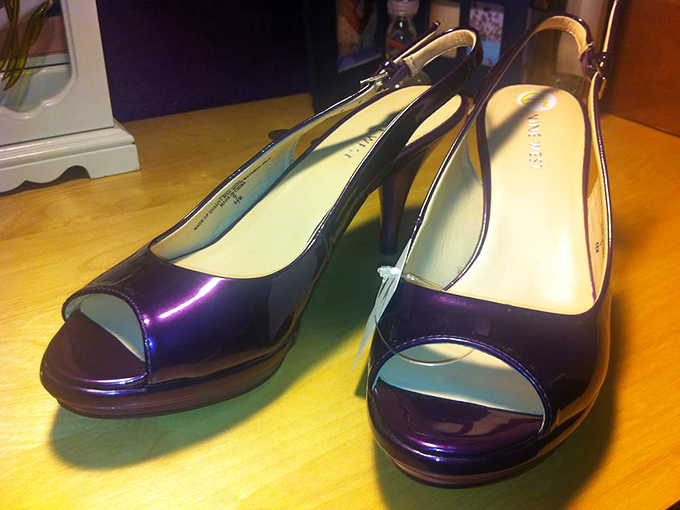 Platform heels that could tell stories about their time on set &ndash; if shoes could talk, these would gossip.