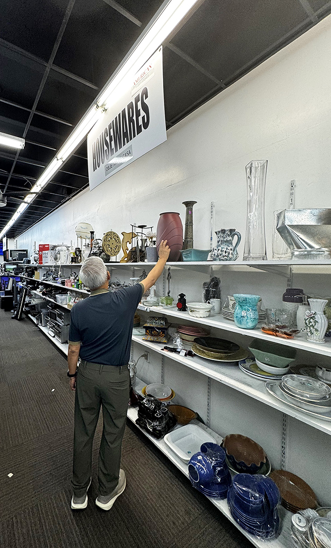 The housewares section speaks to our collective nostalgia. That serving dish might be identical to the one your grandmother used for Sunday dinners.