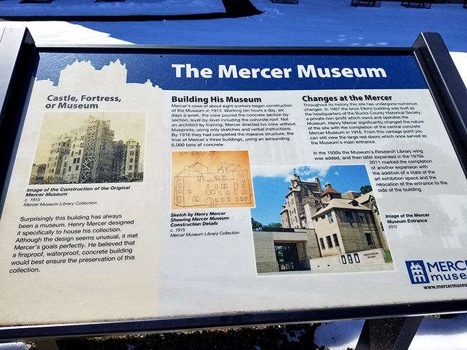 History explained in three panels: how one man's obsession with preserving the past created a concrete masterpiece that defied architectural convention. 