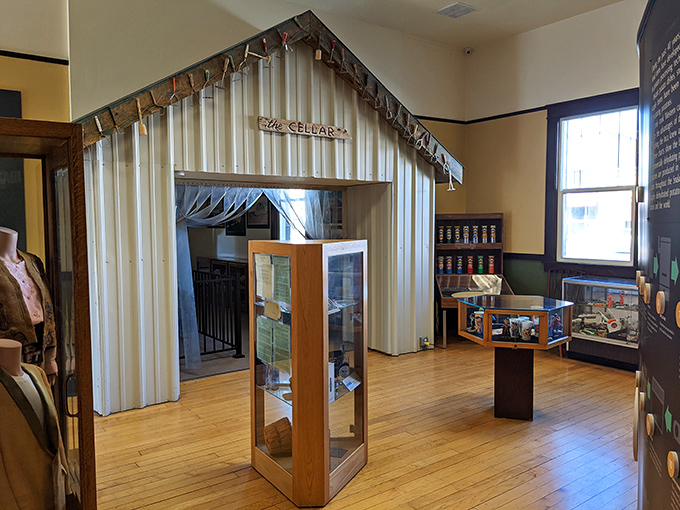 The Cellar exhibit recreates the perfect potato storage environment. Like a five-star hotel for tubers, maintaining that perfect temperature and humidity.
