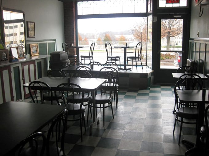 The checkerboard floor and simple furnishings haven't changed in decades&mdash;because when you've achieved perfection, why mess with it?