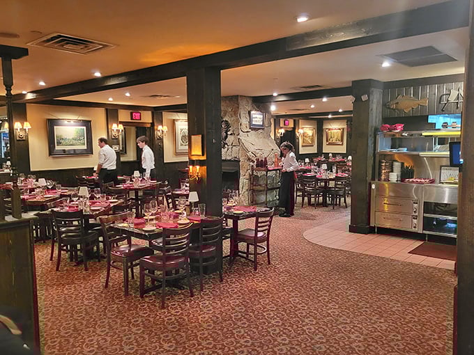 Dining rooms designed for lingering conversations, where time slows down and calories mysteriously don't count.