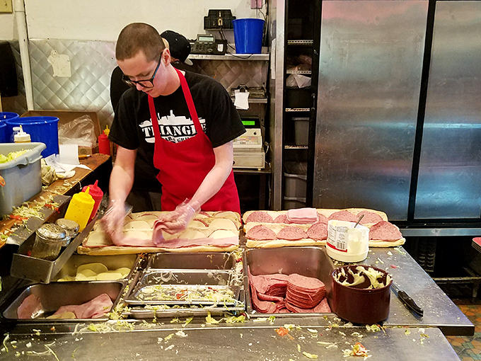 Behind the scenes magic where sandwich artisans transform simple ingredients into legendary meals. This is where Battleships are built to satisfy.
