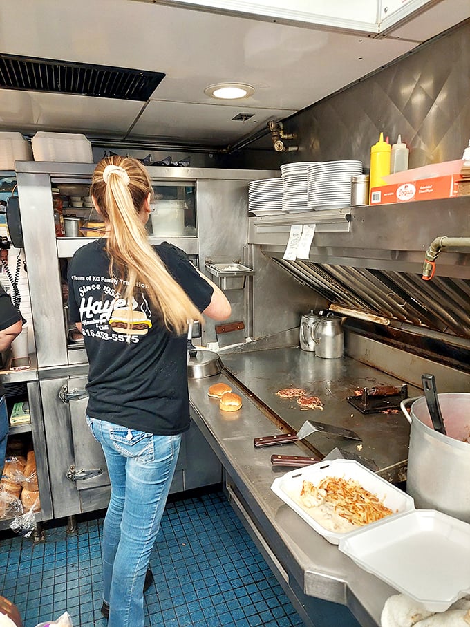 Behind every great burger is a kitchen where magic happens on a well-seasoned flat top, with skilled hands that know exactly what they're doing.