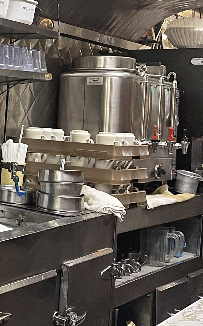 The counter view&mdash;where generations of Detroiters have perched on red vinyl stools, watching their food being prepared with care just feet away.