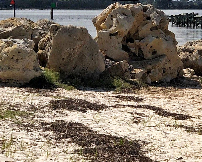 Nature's own breakwater system &ndash; limestone formations that have been perfecting their job description since before humans arrived with fishing poles.