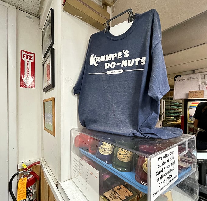 Merchandise that lets you wear your donut loyalty on your sleeve. For when eating them just isn't enough commitment.