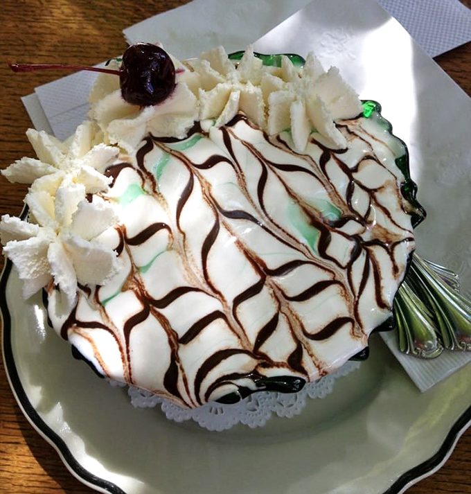 Mint chocolate perfection dressed up like it's attending the ice cream prom &ndash; and winning queen.
