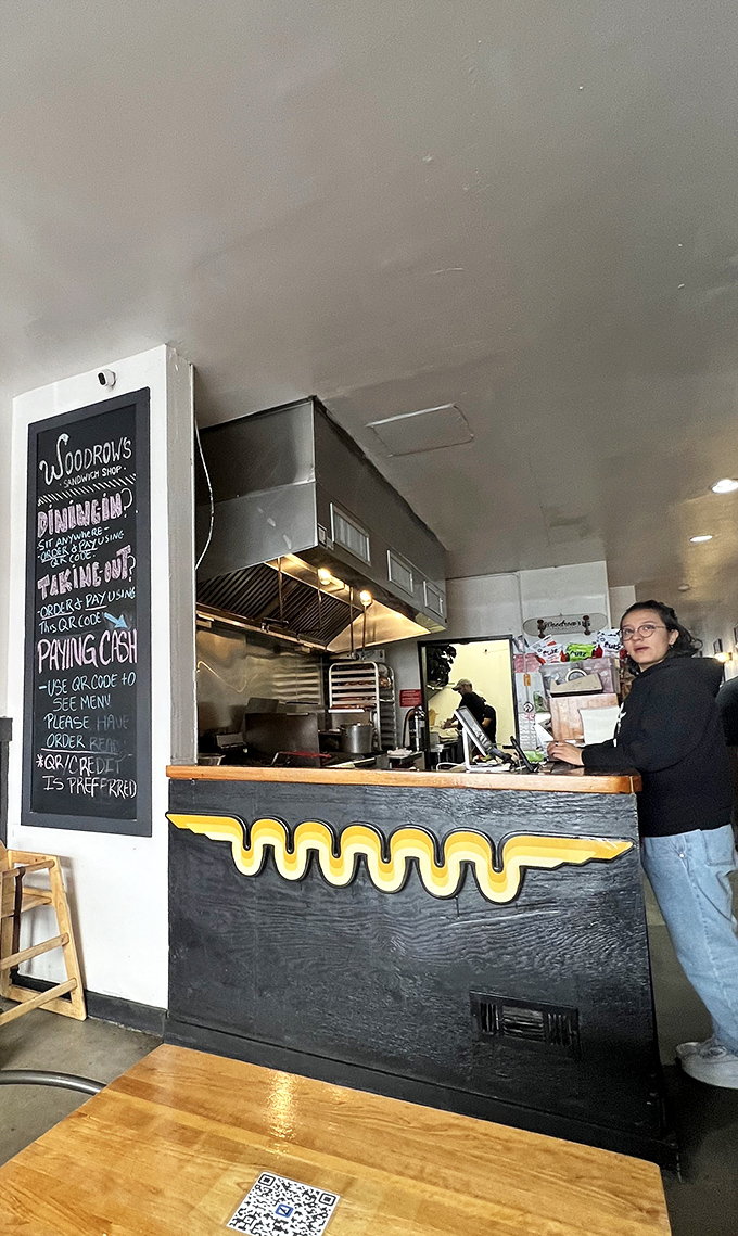 The order counter where dreams become sandwiches and your willpower goes to take a permanent vacation.