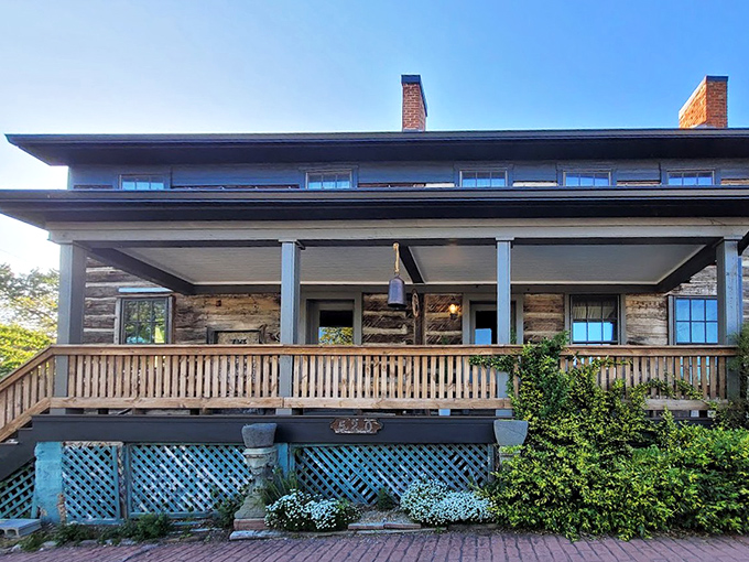 The welcoming front porch practically begs you to sit a spell, breathe in mountain air, and build up an appetite worthy of what awaits inside.