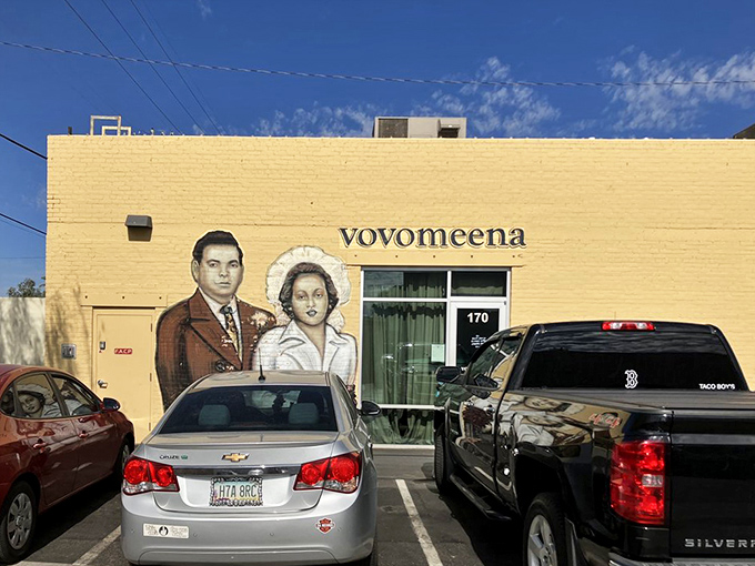 The mural outside tells a story before you even taste the food&mdash;a visual appetizer that hints at the care put into every aspect of Vovomeena.