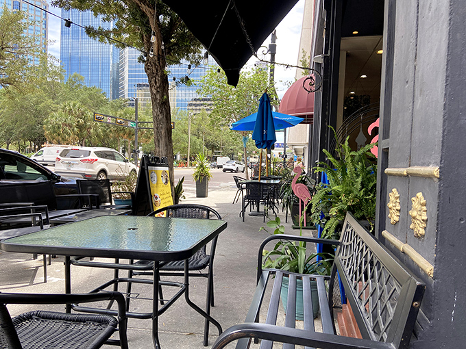 Street-side dining lets you watch downtown Tampa wake up while enjoying your Mediterranean-American breakfast fusion.
