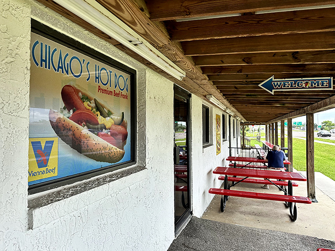 Outdoor seating lets you savor your meal while soaking up that famous Florida sunshine.