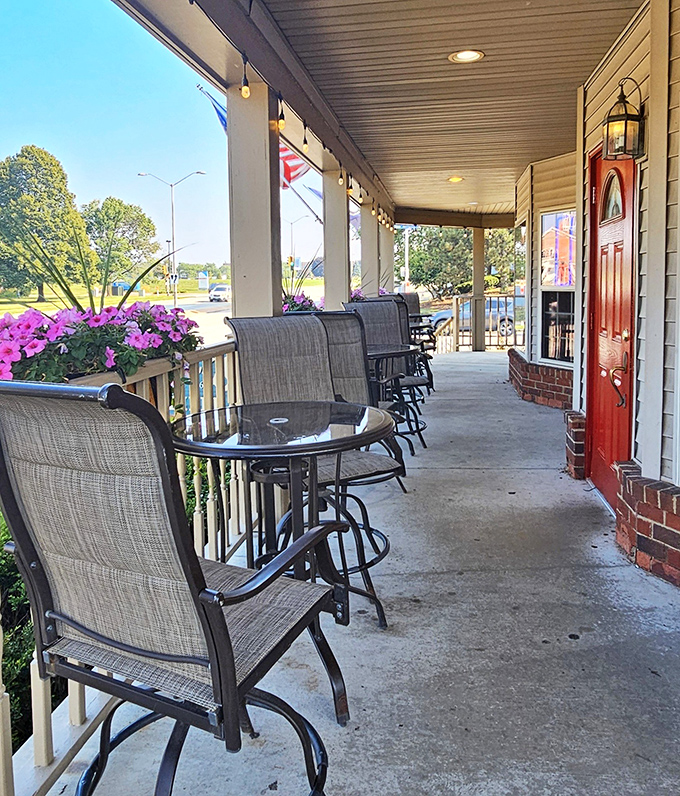 Even the outdoor seating area maintains that classic Wisconsin charm &ndash; casual, unpretentious, and ready for serious eating.