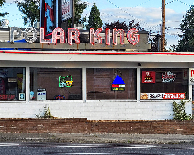 The unassuming exterior hides culinary treasures within – like finding a paperback classic at a garage sale.