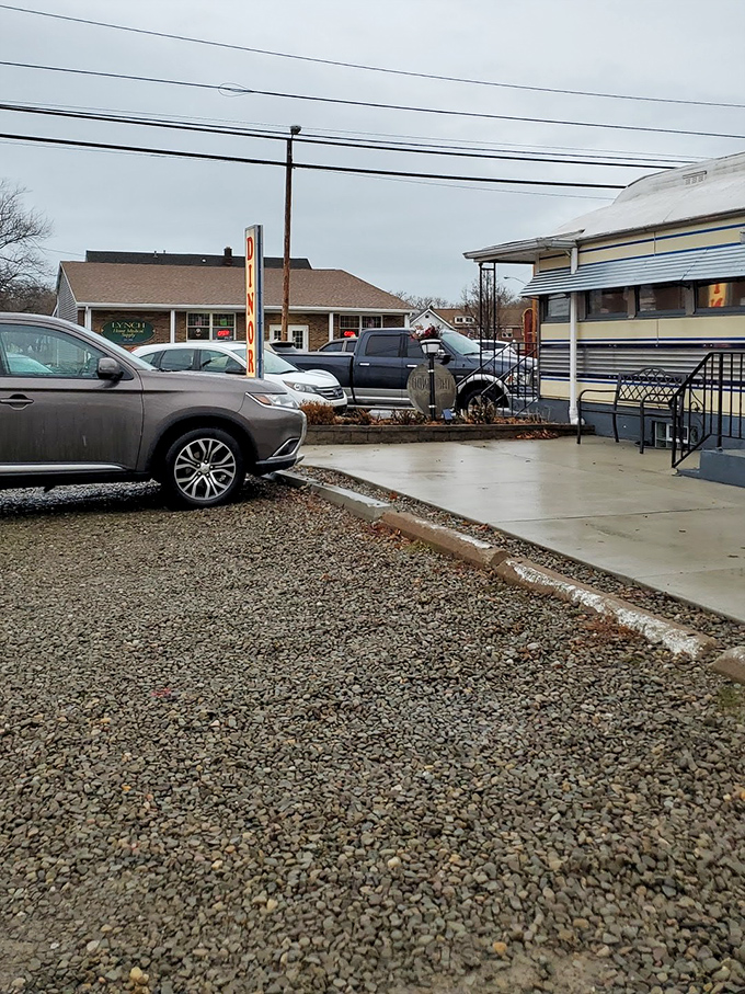 Even the parking area tells a story&mdash;gravel crunching under tires as hungry patrons arrive, knowing comfort food awaits just steps away.