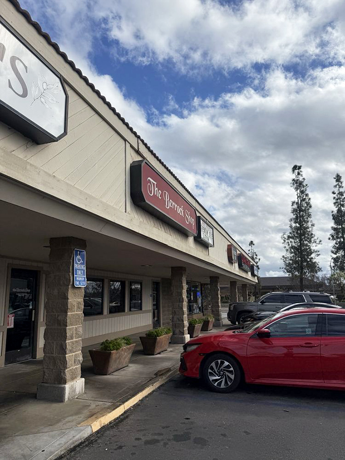 Even on cloudy days, The Berrock Shop's parking lot fills with cars of people seeking the sunshine that comes in edible form inside.
