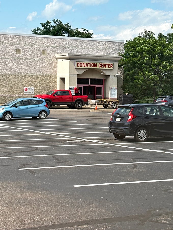 The donation center keeps this operation running with a steady stream of community contributions.