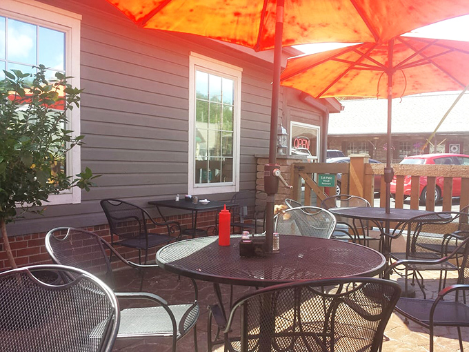 The outdoor patio offers al fresco dining with a side of small-town charm &ndash; perfect for those "too nice to eat indoors" Ohio days.