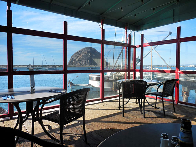 Waterfront seating with Morro Rock views that remind you some meals aren't just about food, but where you enjoy it.
