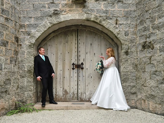 This castle doorway has hosted countless special moments, including weddings where "happily ever after" begins with medieval flair.