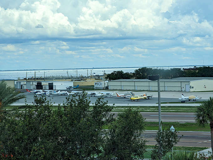 Even the Sunshine Skyway Bridge visible from here looks like something Dal&iacute; might have sketched on a napkin.