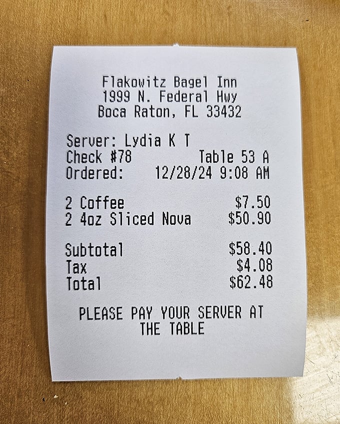 The receipt&mdash;tangible evidence of your excellent life choices and a small price to pay for memories that last far longer than the meal.