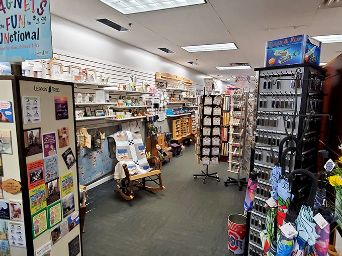 The gift shop offers enough Amish-made treasures to transform your home into a Pinterest board titled "Things I Bought After Eating Too Much Pie."