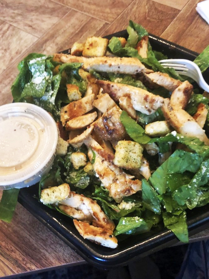 A Caesar salad with grilled chicken that proves Parkway isn't just a one-trick pony&mdash;though that trick (sandwiches) is admittedly spectacular.