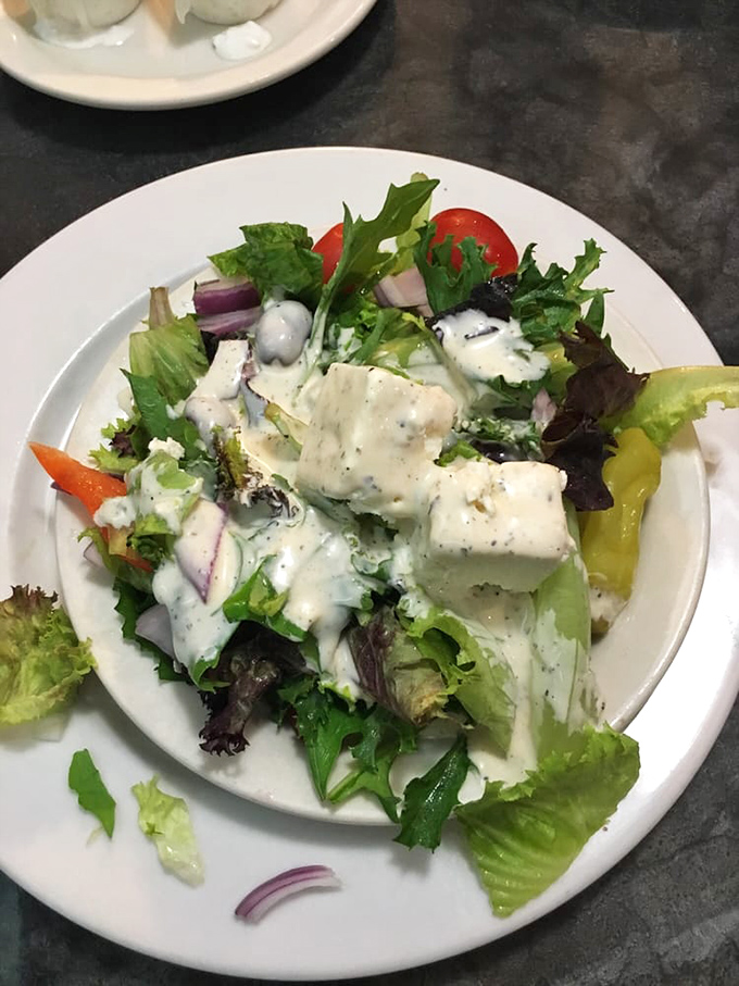 A Greek salad that somehow makes vegetables exciting &ndash; crisp, fresh, and adorned with enough feta to make any Mediterranean grandmother proud.